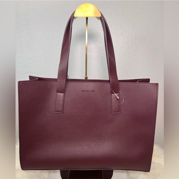 Rachel Zoe | Bags | Rachel Zoe Burgundy Tote | Poshmark